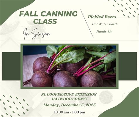 Haywood Offers Pickled Beets Canning Class Nc Cooperative Extension