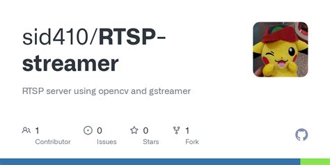 Github Sid410rtsp Streamer Rtsp Server Using Opencv And Gstreamer