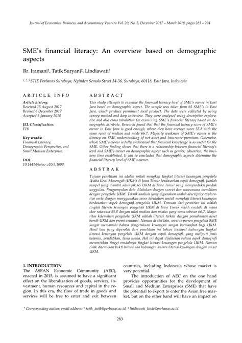 Pdf An Approach Of Vector Autoregression Model For Inflation Analysis In Indonesia