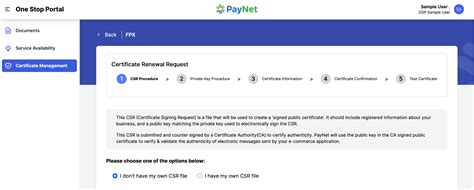 csr renewal process paynet apis documentation
