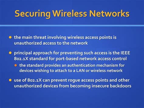 Ppt Wireless Network Security Powerpoint Presentation Free Download