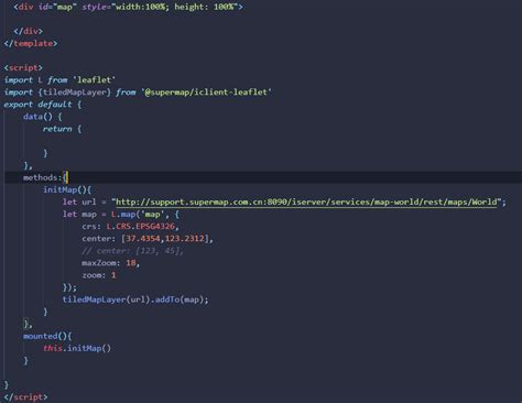 vue中使用iclient加载地图问题。 supermap技术问答社区