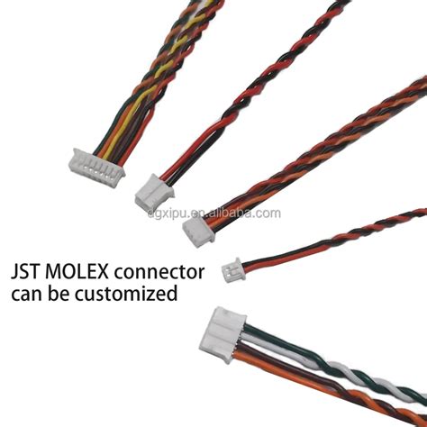Custom Jst Molex Connector Color Multiple 2 Pair Wire Harness Twisted