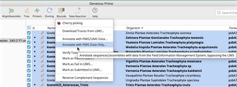 Annotating With Fimslims Data — Si Barcode Network Informatics
