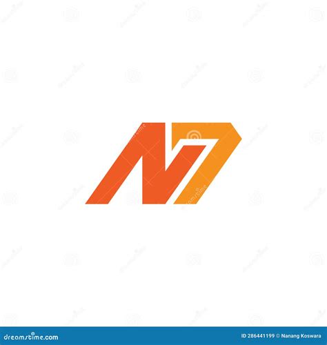 N7 Letter Number Logo Design N7 Monogram Initial N7 Logo N7 Logo