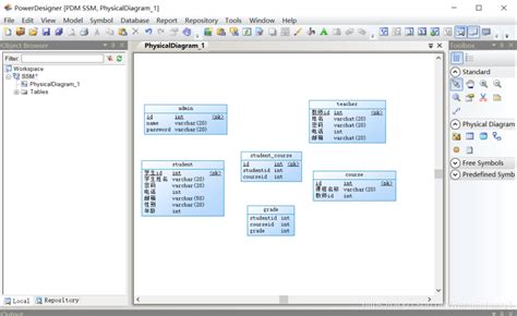使用powerdesigner撰写ssm学生管理系统数据库表 系统管理模块数据库表如何写 csdn博客