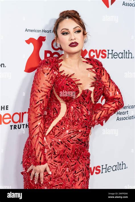 New York Usa 31st Jan 2024 Francia Raisa Wearing Dress By Goddess
