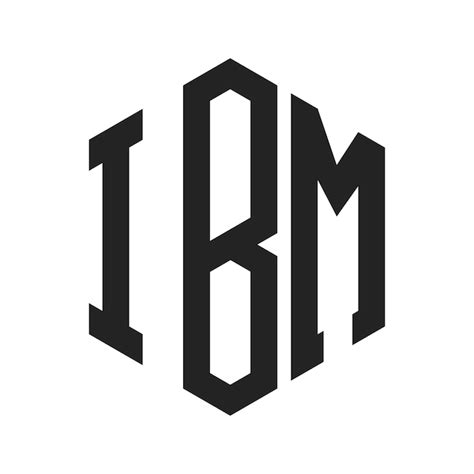 Premium Vector Ibm Logo Design Initial Letter Ibm Monogram Logo Using