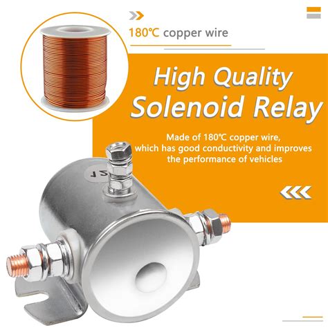 Max 200a Continuous Duty Solenoid Relay Compatible