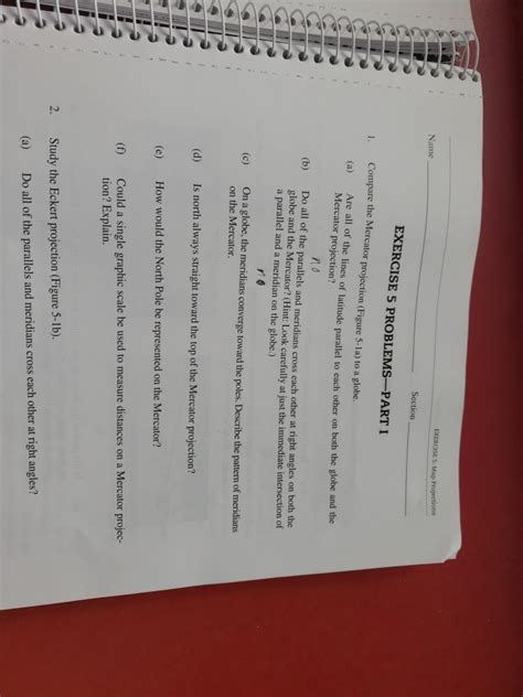 solved name exercise 5 map projections section exercise 5