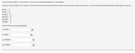 Solved 1 Point Rework Problem 1 From Section 3 4 Of Your Chegg Com