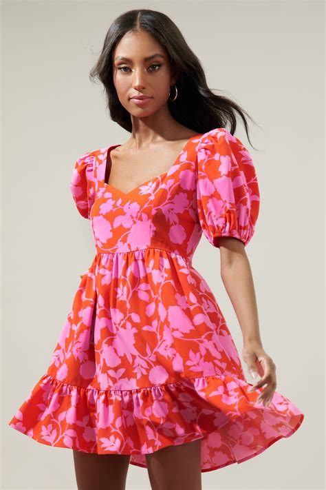 Palmas Cherry Evy Sweetheart Mini Dress Sugarlips