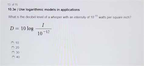 Solved 103c∣ Graph Logarithmic Functions What Is The Graph