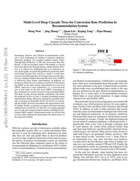 pdf multi level deep cascade trees for conversion rate prediction