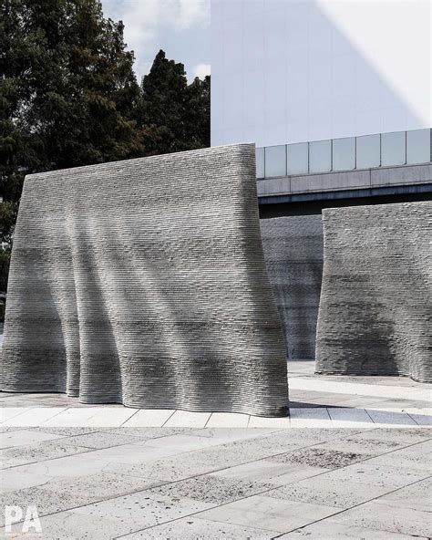 3dprint 3dprinting 3dprinted Concrete 3dprinter Pavillion… Parametricarchitecture