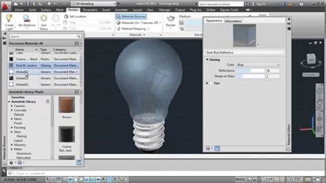 AutoCAD Tutorial Light Bulb Modeling YouTube