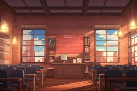Premium Photo Empty Classroom