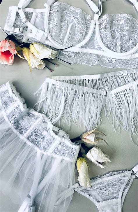 White Lace Bra Wedding For Bride Lace Bra Straps Lingerie Etsy
