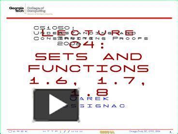 PPT Lecture SETS AND FUNCTIONS PowerPoint Presentation Free To View Id