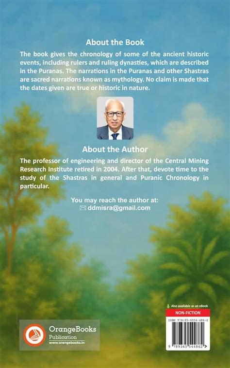 A Brief Introduction To Puranic Chronology Wissen Bookstore