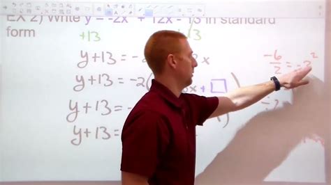 2 1 Lesson Quadratic Functions Youtube