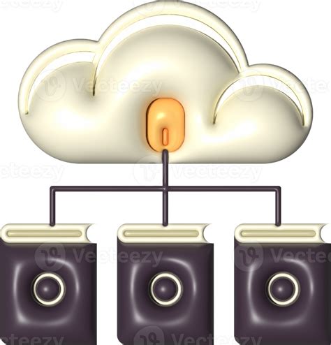 Digital Library Cloud Storage Concept Illustration 52934254 Png