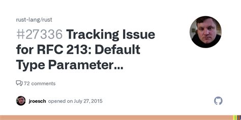 Tracking Issue For RFC Default Type Parameter Fallback Issue Rust Lang Rust GitHub