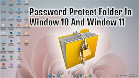 How To Password Protect A Folder On Windows 10 Window 11 No Other Software Requiredtricks