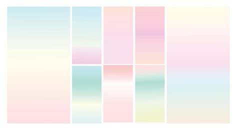 Fondo Degradado Pastel Multicolor Vectorial De Pantalla Moderna Degradado De Color Suave Y