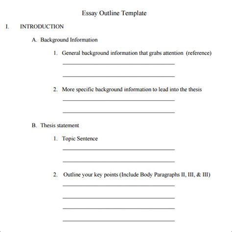 Outline Template 11 Download Free Documents In Pdf Excel Word