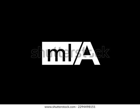 Mla Logo Graphics Design Vector Art Stock Vector Royalty Free