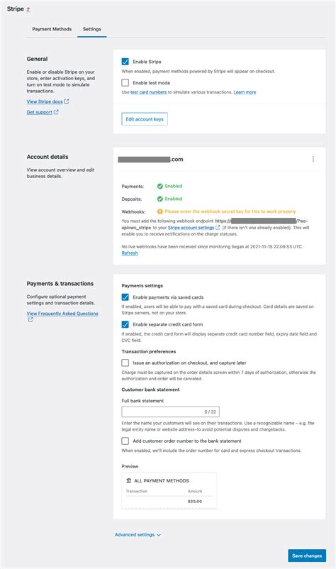 Stripe WooCommerce