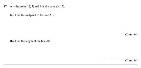 Free Year 9 Maths Test With Answers And Mark Scheme