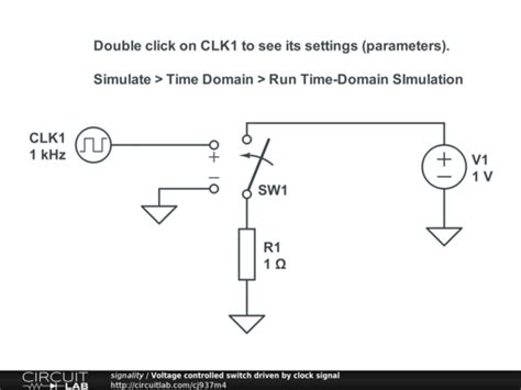 Voltage Controlled Switch Driven By Clock Signal Circuitlab