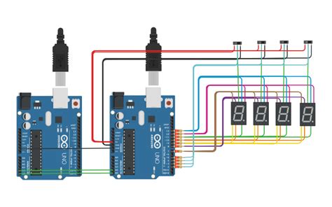 Circuit Design 7 Segment Tinkercad