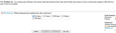 Problem In A Certain Type Of Binary Star Chegg
