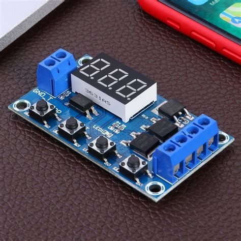 Dc12v 24v Dual Mos Time Delay Trigger Cycle Timer Control Module W