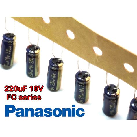 10pcs 220uf 10v Panasonic Fc Capacitor Audio Grade Japan Shopee Malaysia