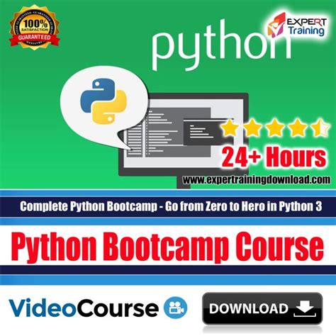 Python Bootcamp Zero To Hero In Python 3 Course Expert Training