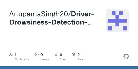 GitHub AnupamaSingh Driver Drowsiness Detection System