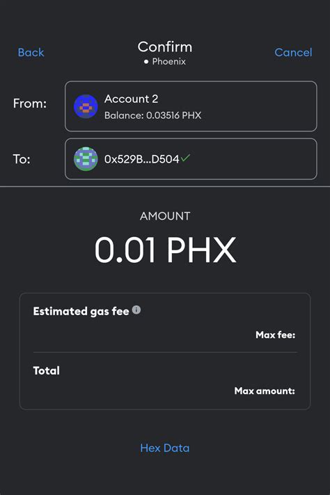 Phoenix Blockchain Custom Network Not Showing Gas Estimation · Issue