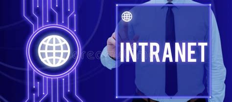 Text Caption Presenting Intranet Word Written On Local Or Restricted