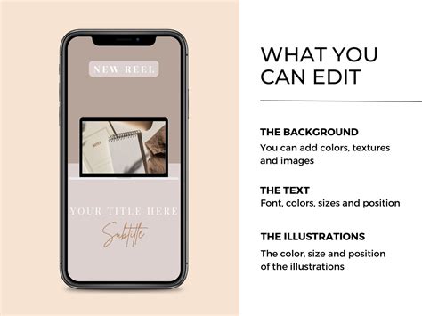 Instagram Reel Templates Nude Reel Covers Reel Cover Etsy