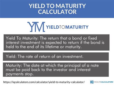 yield to maturity calculator ytm calculator