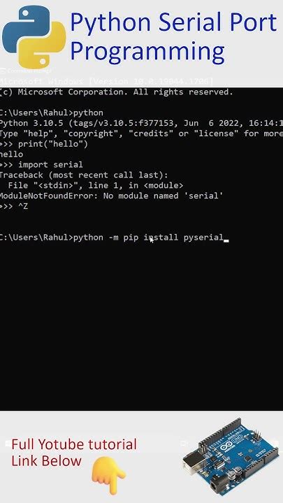 How To Install Pyserial Module On Windows 11 Using Pip For Python