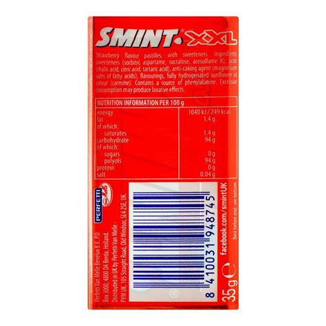 Purchase Smint Xxl Sugar Free Strawberry 50 Pack Online At Special
