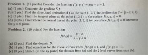 solved problem 1 12 points consider the function