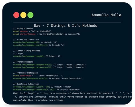Javascript Webdevelopment Frontenddevelopment Codingtips… Amanulla Mulla
