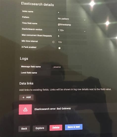 Grafana And Graylog Connection Error Elasticsearch Grafana Labs