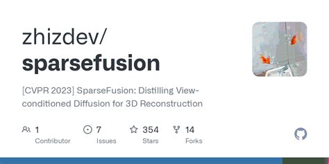 github zhizdev sparsefusion [cvpr 2023] sparsefusion distilling